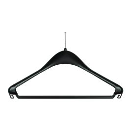 Black Plastic Hanger With Security Stem