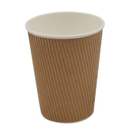 Brown Triple Walled Hot Dink Cups