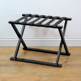 Luxury Black Wooden Luggage Rack
