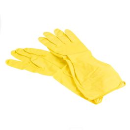 Large Yellow Rubber Gloves - Pairs